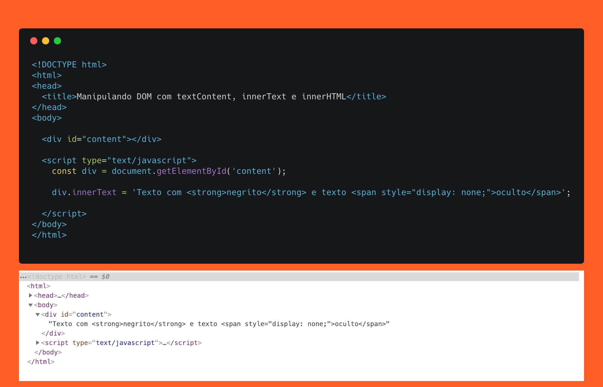 Manipulando Dom Com Textcontent Innertext E Innerhtml Emerson Broga 