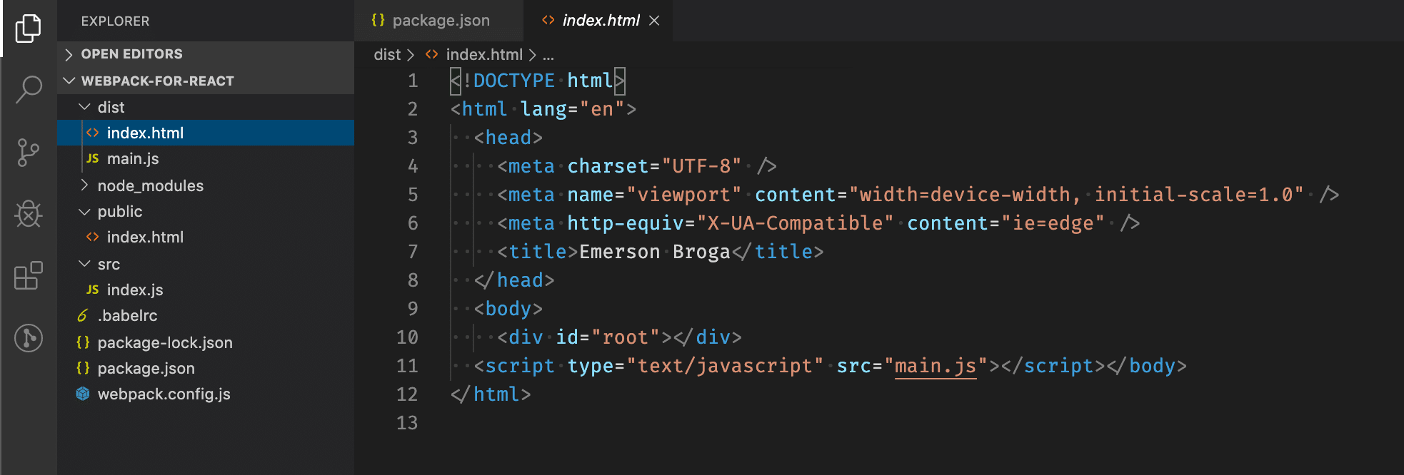 Como configurar Webpack para projeto React – Emerson Broga